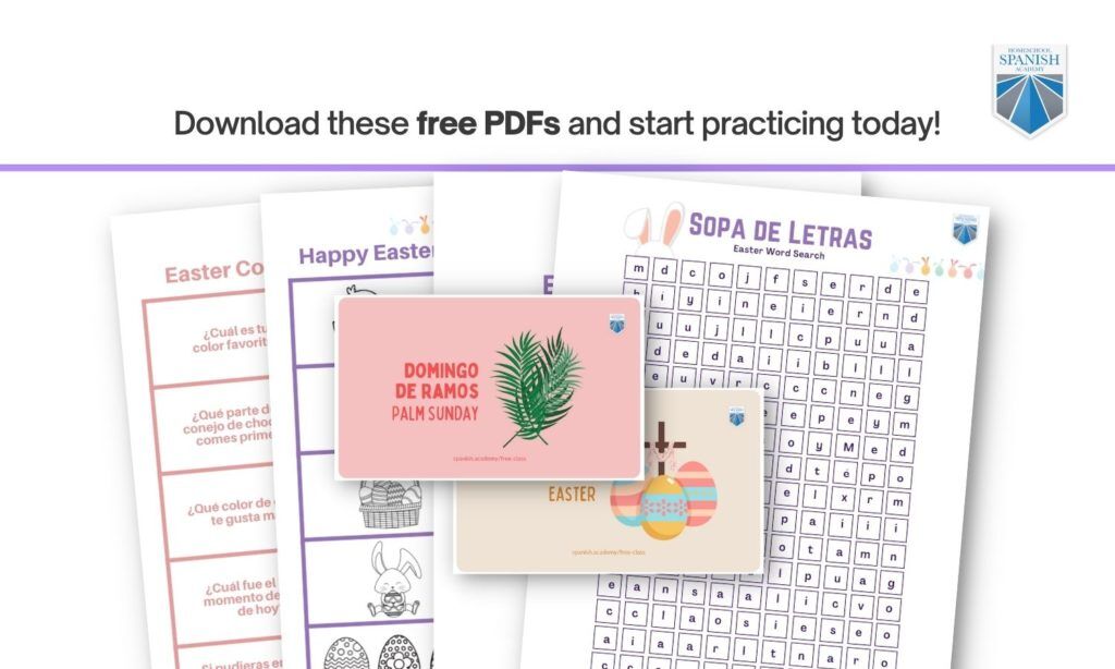 Happy Easter! Spanish Vocabulary and Free Printables for Kids