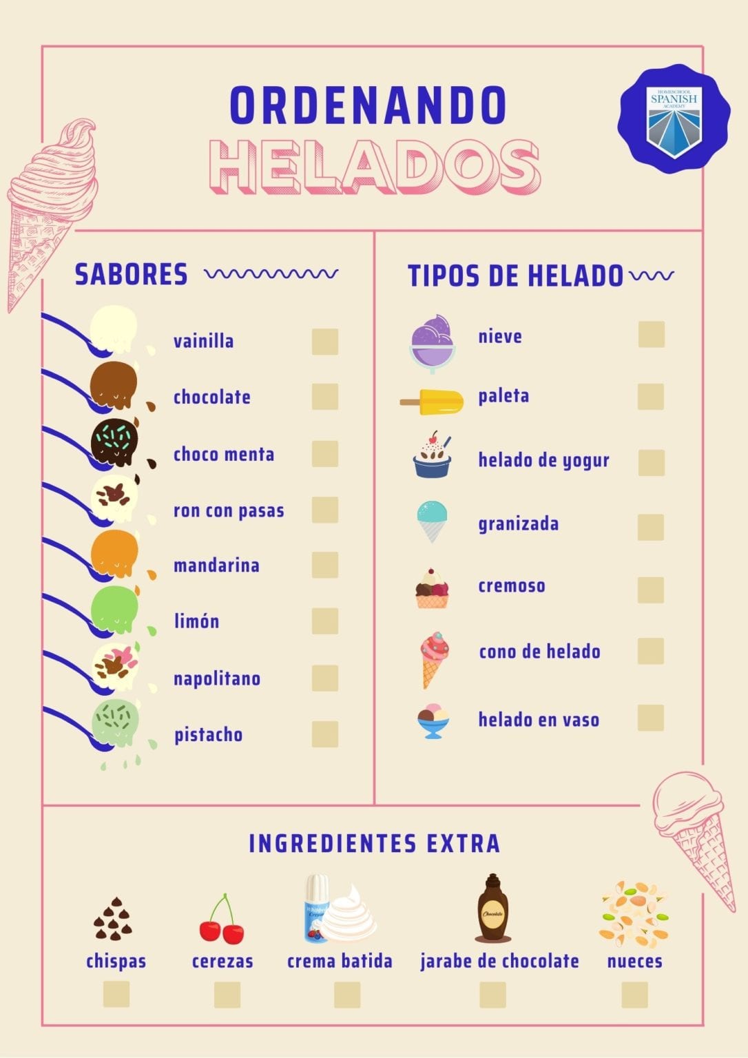 The Yummiest Vocabulary Guide on Ice Cream in Spanish