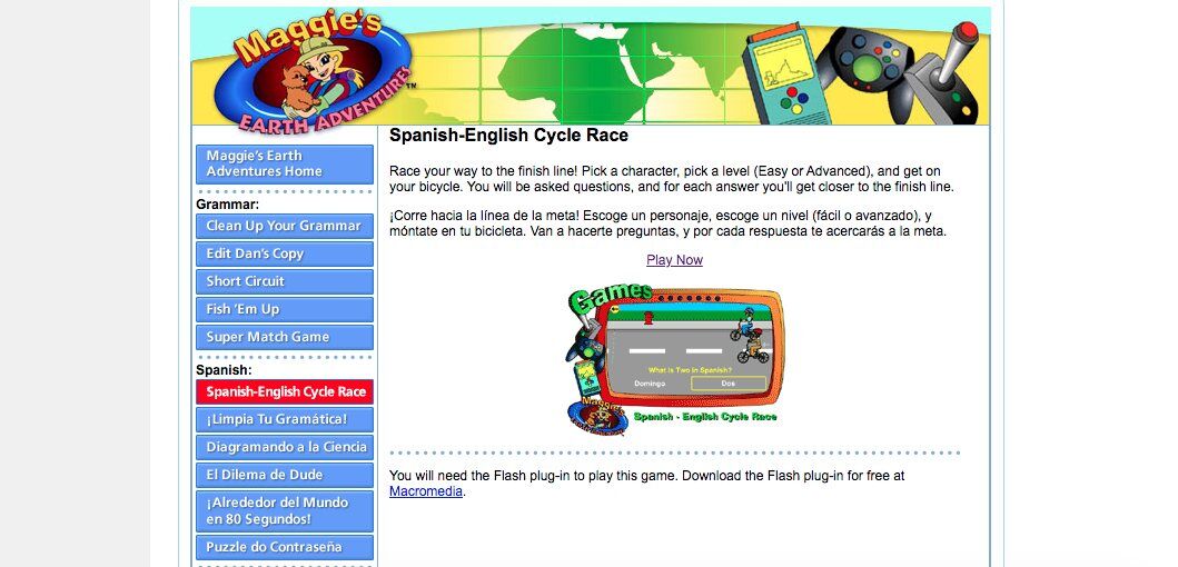 10 Online Interactive Games in Spanish for Kids