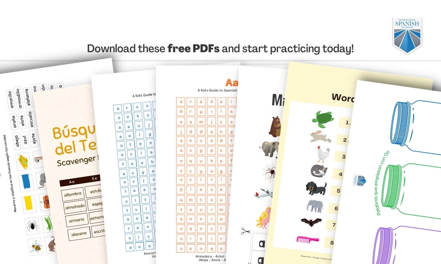 Spanish Vowels Printables and Activities (Free Spanish Lessons for Kids)