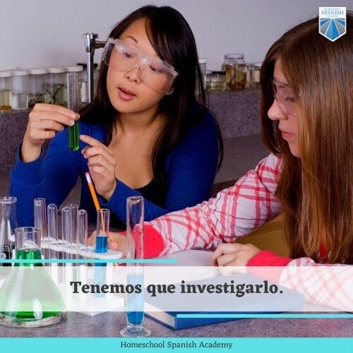 Explosive Science Class Vocabulary in Spanish