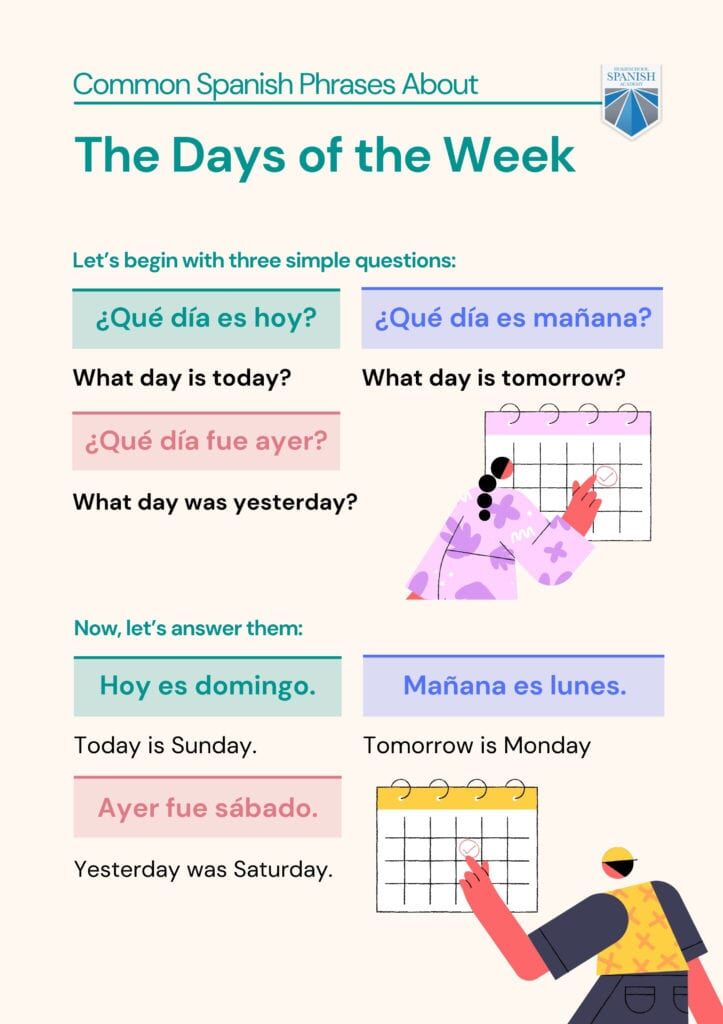 Learn the Spanish Days of the Week: Pronunciation and Memory Tricks