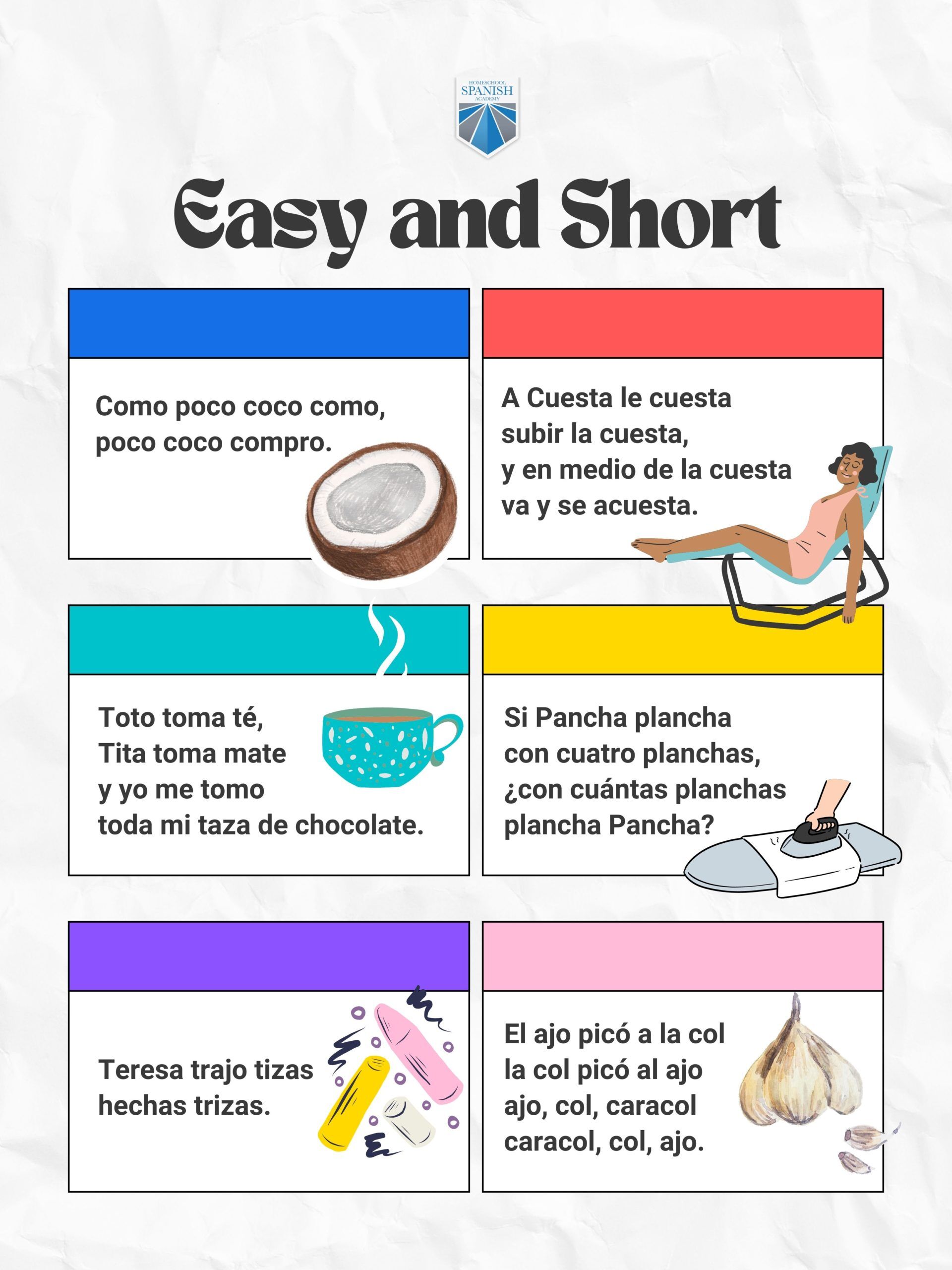 Spanish Tongue Twisters for Kids (Free Spanish Lessons)